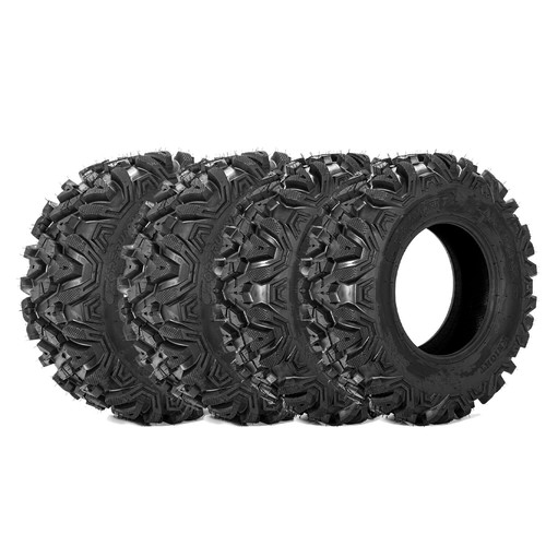 Set 4 ATV Tires 25x10-12 25x8-12 UTV All Terrain 6PR Heavy Duty 25x8x12 ...