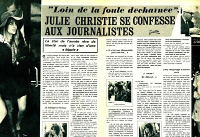 Coupure de presse Clipping 1967 Julie Christie (2 pages1/2) | eBay