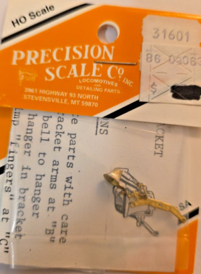 HO Scale Detail Part Precision Scale#31601 Bell & Bracket Brass Casting ...