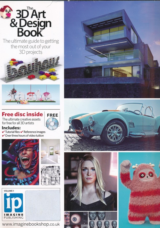 3D Art & Design Book #1, Imagine Publishing, 2012 (Disc Included) | eBay