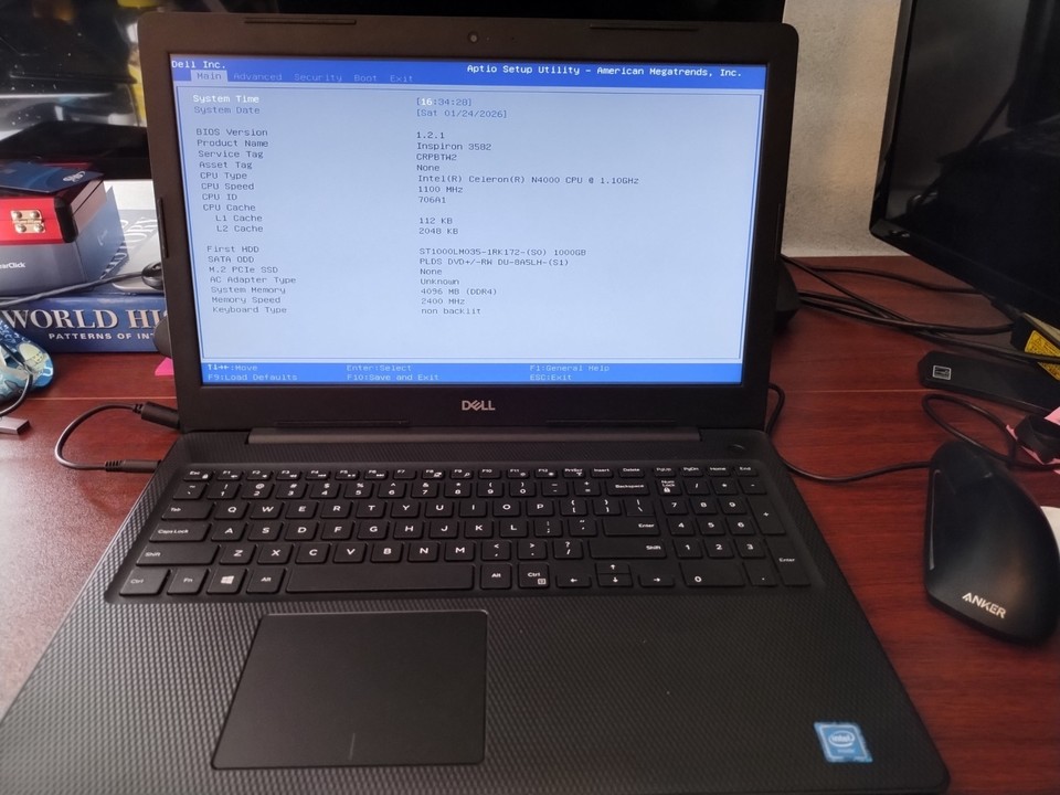 Dell Inspiron 3582 Laptop 1TB HDD 4GB Ram Intel Pentium N5000 Tested ...