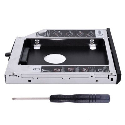 12.7mm 2nd HDD SSD Hard Drive Caddy Tray For Lenovo ThinkPad T520 T430 ...