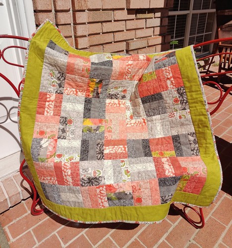 New Blushing Peonies Moda Fabrics Handmade Quilt 38" w x 42" h | eBay