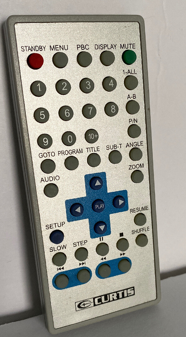 CURTIS Remote control for Curtis DVD8007B 7-Inch LCD Portable DVD ...