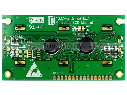 5V Blue 16x2 LCD Module Character Display w/Tutorial,HD44780,Bezel ...