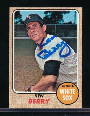 1968 Topps #485 Ken Berry High # signed auto autograph EXMT or bet | eBay