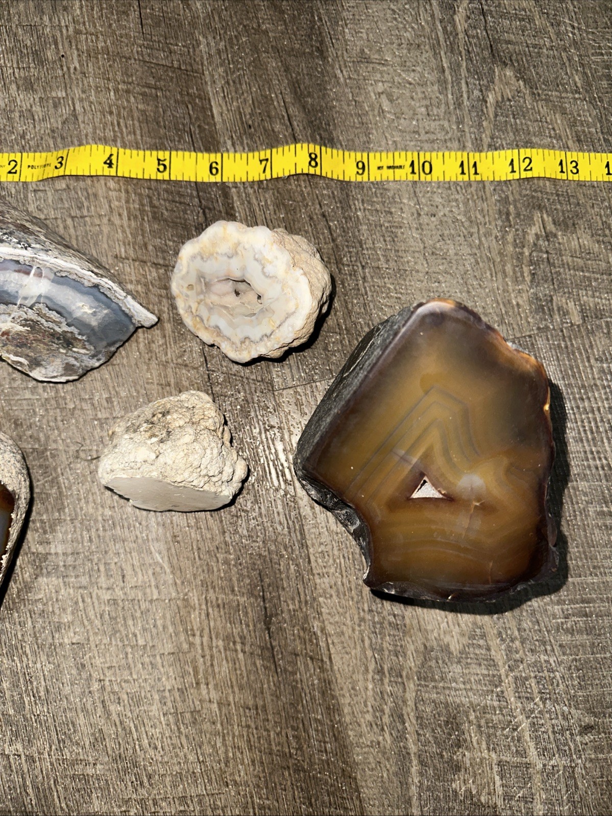 Lot Of 5 Cracked Geode Halves Sliced Polished Unpolished Crystal | eBay