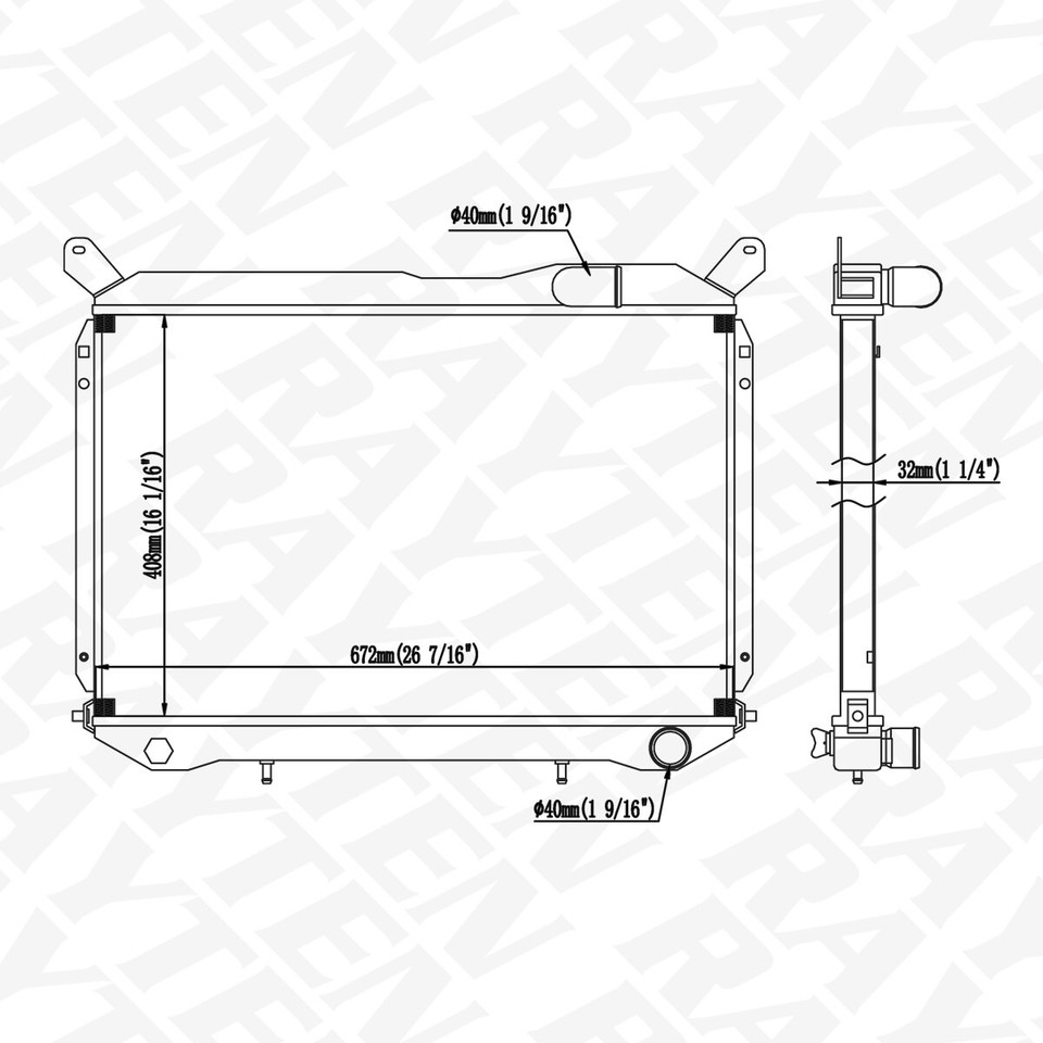 RAYTEN CU762 RADIATOR for 1984 1985 1986 1987 1988 Nissan 300ZX MT 1 ...