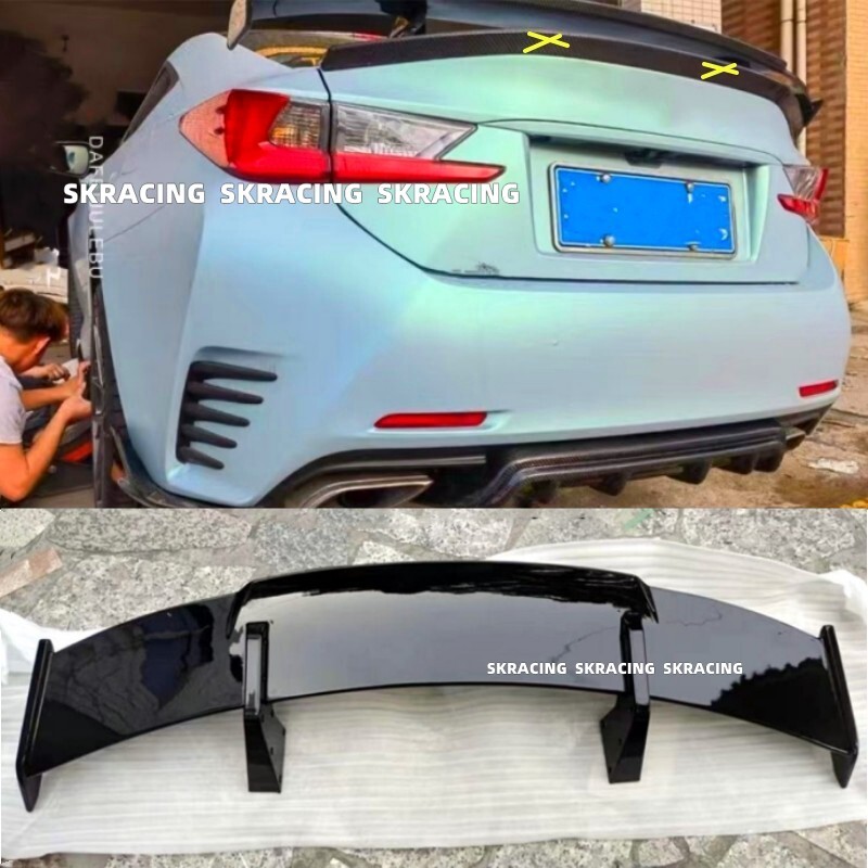 For Lexus RC200t RC300 RC350 F-Sport Glossy Black Rear Trunk Spoiler ...