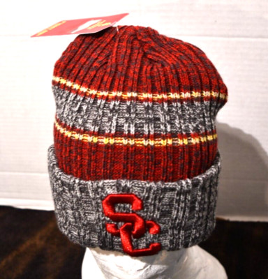 USC Trojans "SC" Knit Beanie Red, Gray NWT SC authentic Apparel Adult ...