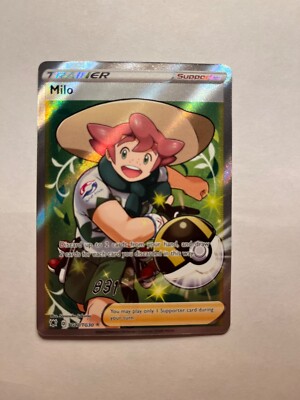 Milo TG27/TG30 Astral Radiance Trainer Gallery NM Full Art Rare Pokemon ...