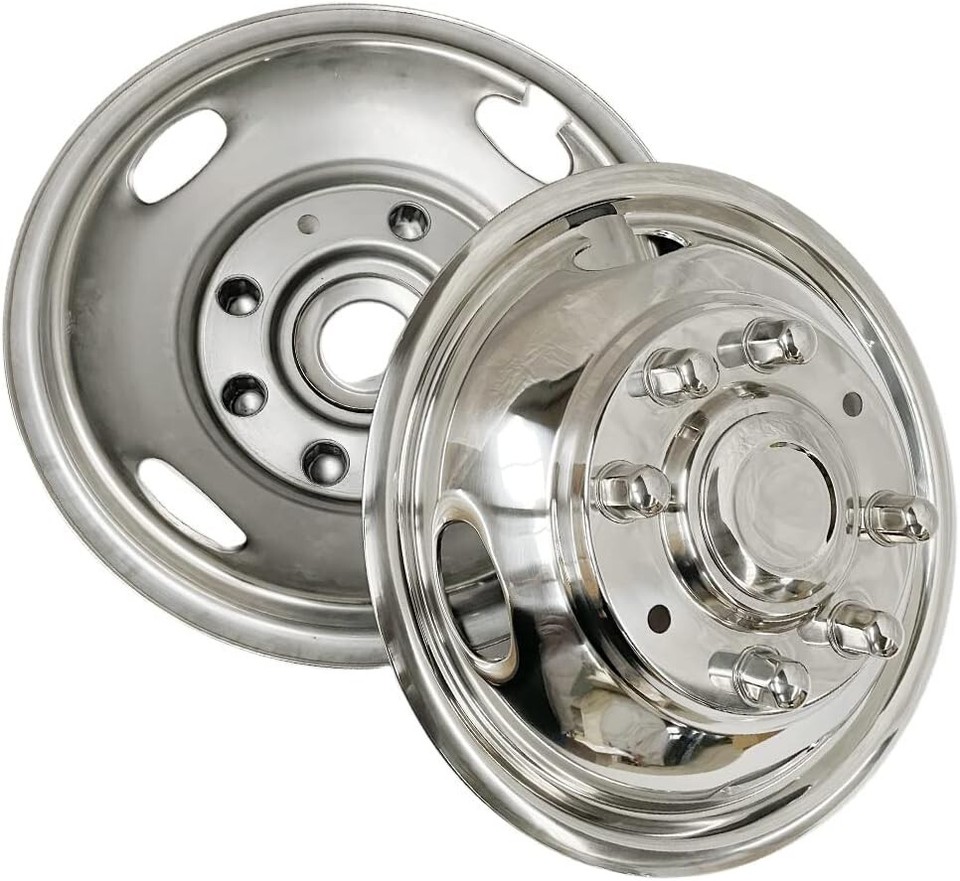 2005-2025 FORD F350 17" Dually Stainless Steel Wheel Simulators Dual ...