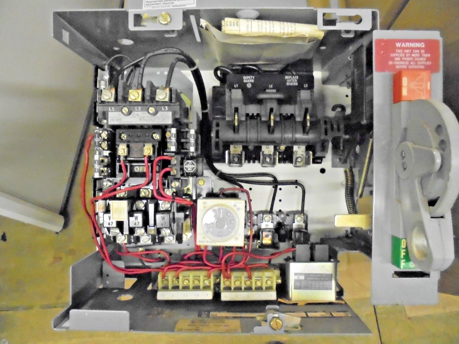 Allen Bradley 2100 CENTERLINE 12" 30A 480V SIZE 1 MCC STARTER BUCKET ...