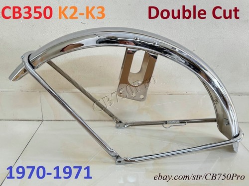 1970-1971 Honda CB350 K2-K3 Chrome Front Fender for 61100-317-600XW. 68 ...