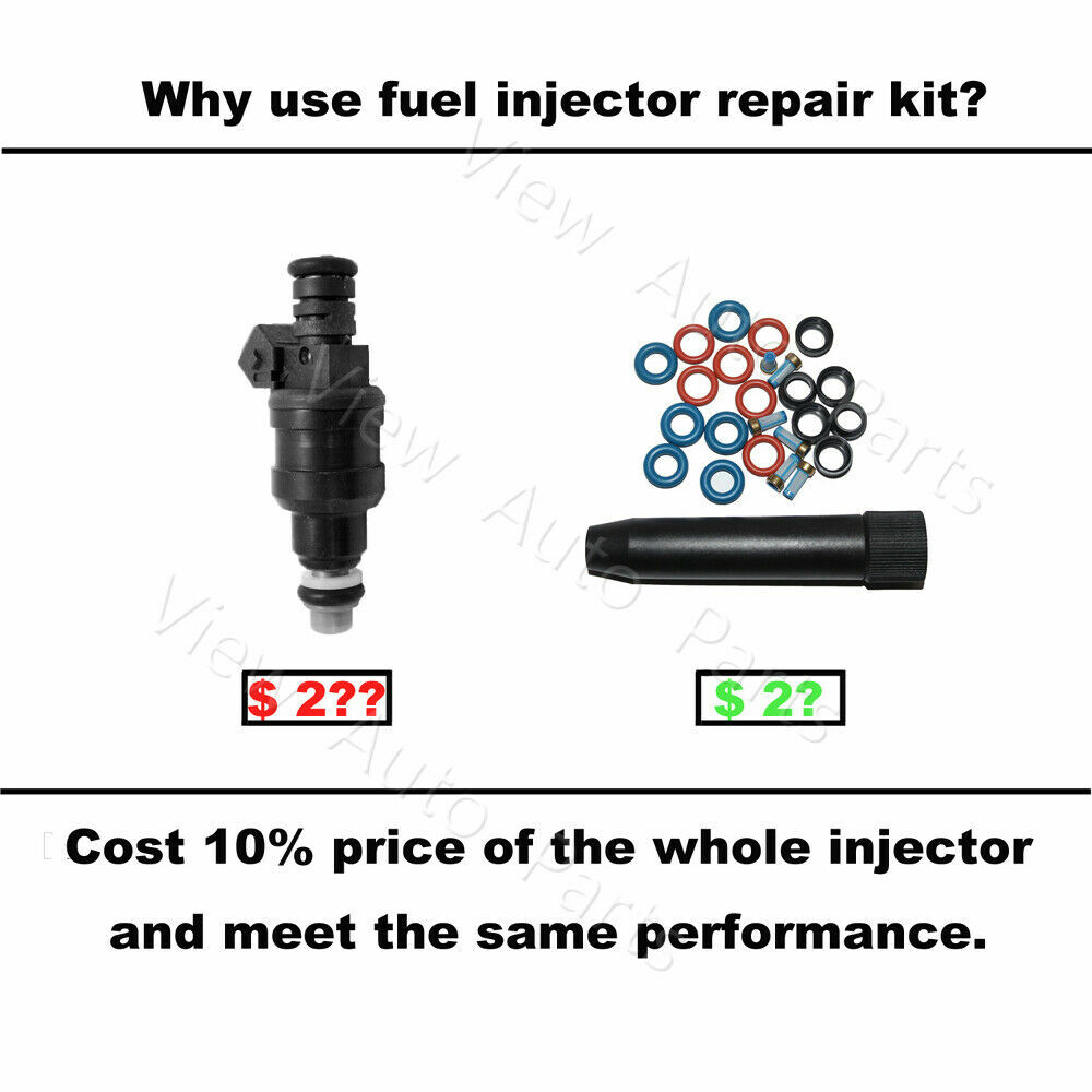 4 sets For 07-17 Toyota Yaris1.5L Fuel Injector Repair Seal Kit FJ806 ...