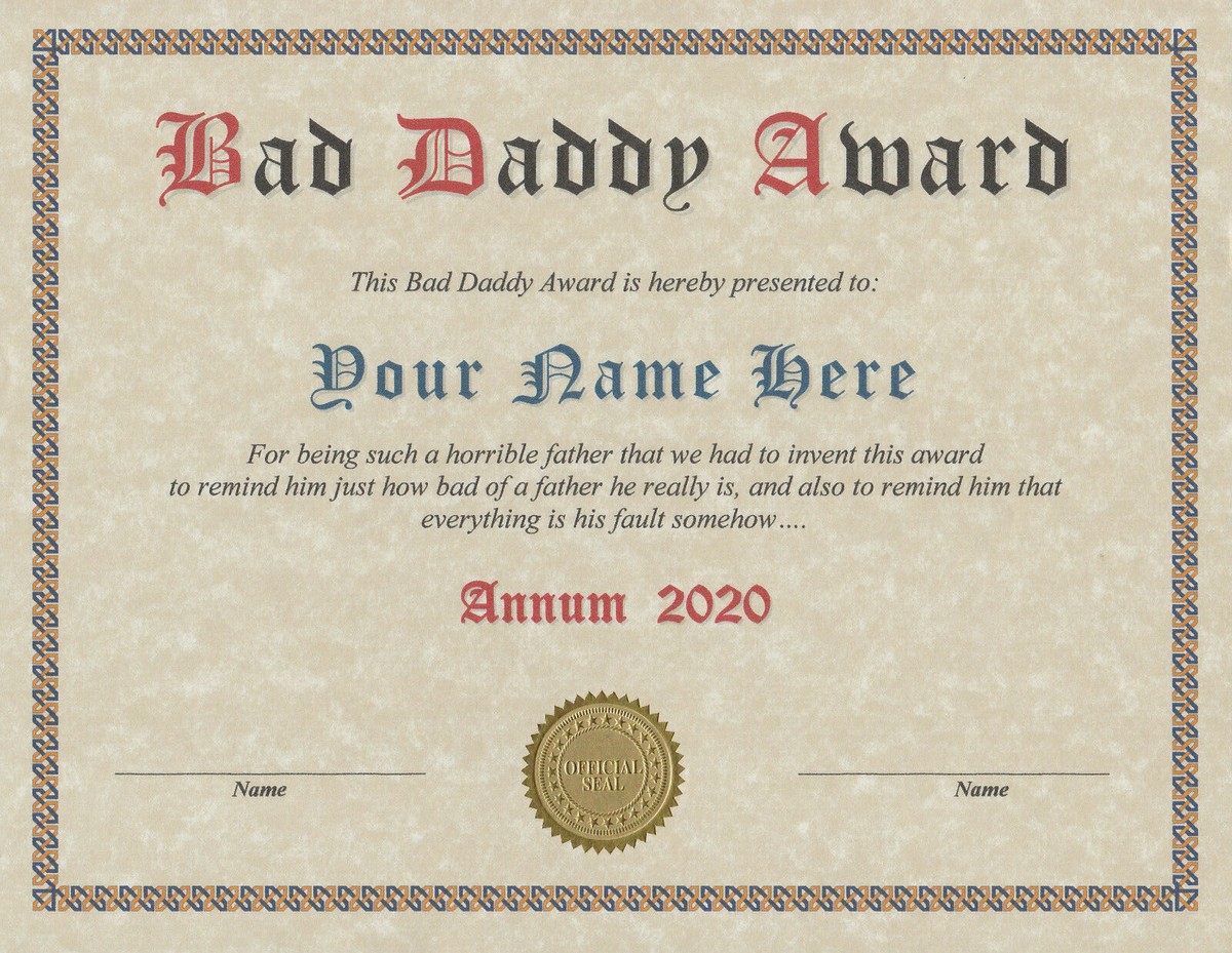 Dirty Award Certificates Certificate Award For Being A | TikTok