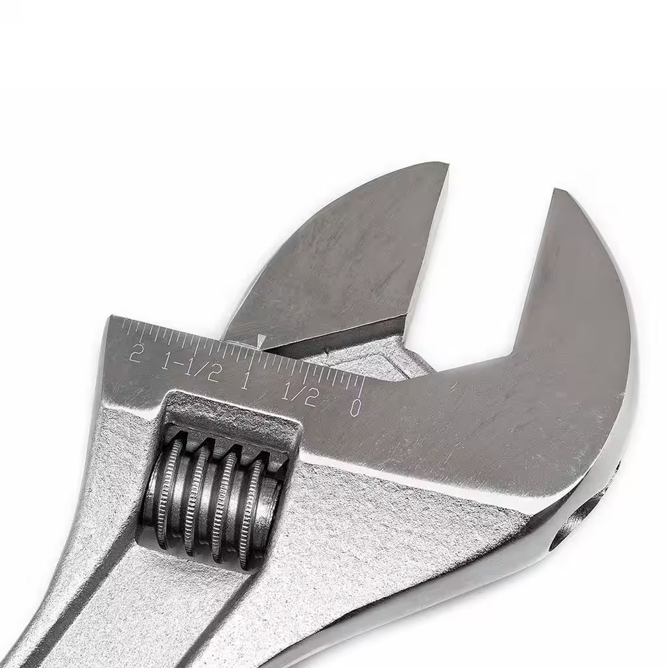 Crescent 18 In Adjustable Wrench Single Open End Tapered Handle Steel ...