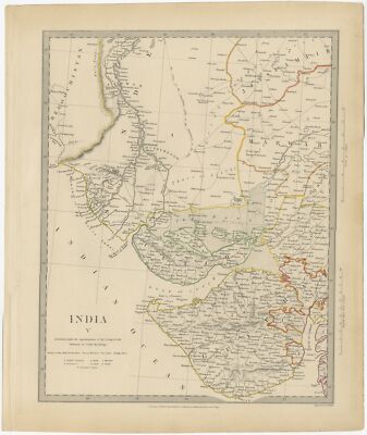 Pre-1900 - Map Of India - 13