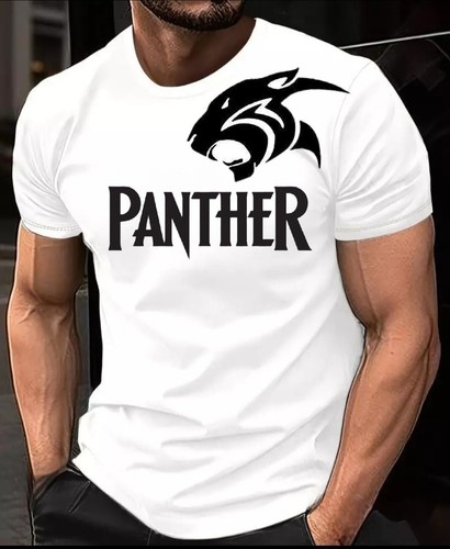 Man's t-shirt new arrival fashion tee in graphic logo PANTHER | eBay UK