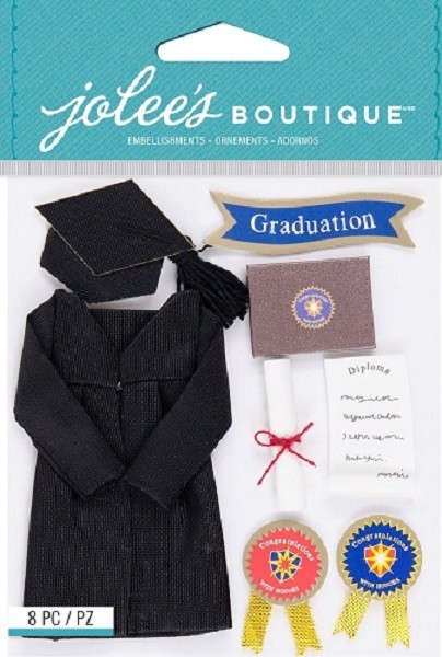 Jolee's GRADUATION Stickers Graduate High School College Diploma Degree ...