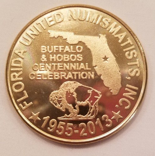 ORLANDO FLORIDA FUN TIME NUMISMATISTS COIN SHOW MEDAL TOKEN 2013 ORANGE ...