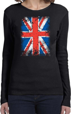 Buy Cool Shirts Ladies Union Jack T-shirt Flag Long Sleeve | eBay