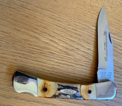 1989 CASE STAG CENTENNIAL LOCK BACK KNIFE NEVER USED #51139 L SS D9 | eBay