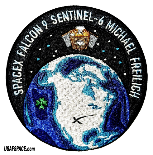 Authentic SENTINEL-6 MICHAEL FREILICH-SPACEX FALCON 9-NASA Mission ...