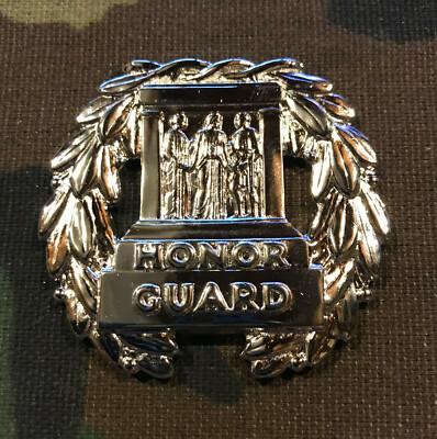 HONOR GUARD BADGE; TOMB OF THE UNKNOWN SOLDIER; REGULATION FULL SIZE | eBay