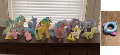 14 My Little Pony Vintage! Birds, Sea Pony, Unicorns, Pegasus, Flocked ...