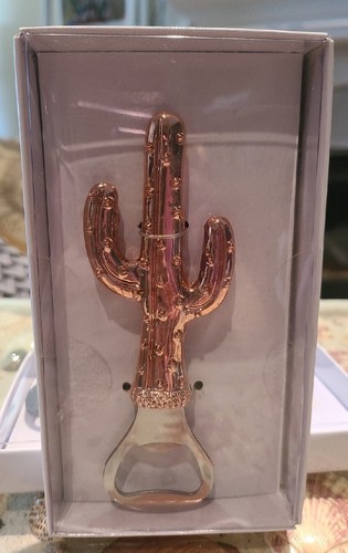 Thirstystone Blooms N Vines Rose Gold Fine Decor Copper Cactus Bottle ...