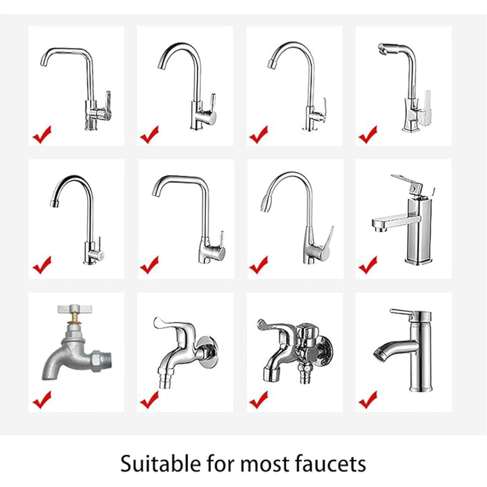 2 Pcs Bathroom Faucet Filter,Removes Chlorine Fluoride Heavy Metals ...
