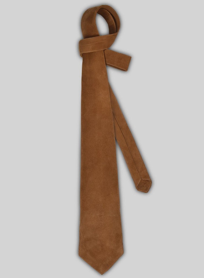 Men's Genuine Leather Solid Necktie Neck Tie Wedding Party Wear 10 ...