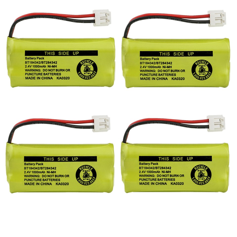 Kastar 2.4V 1000mAh Battery for Vtech VT-6052 VT6053 VT-6053 BT-18433 ...