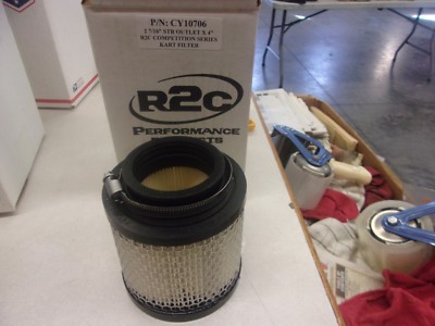 CY10706 RACING GO KART R2C AIR FILTER 4.25" x 4" (2-7/16" I.D ...
