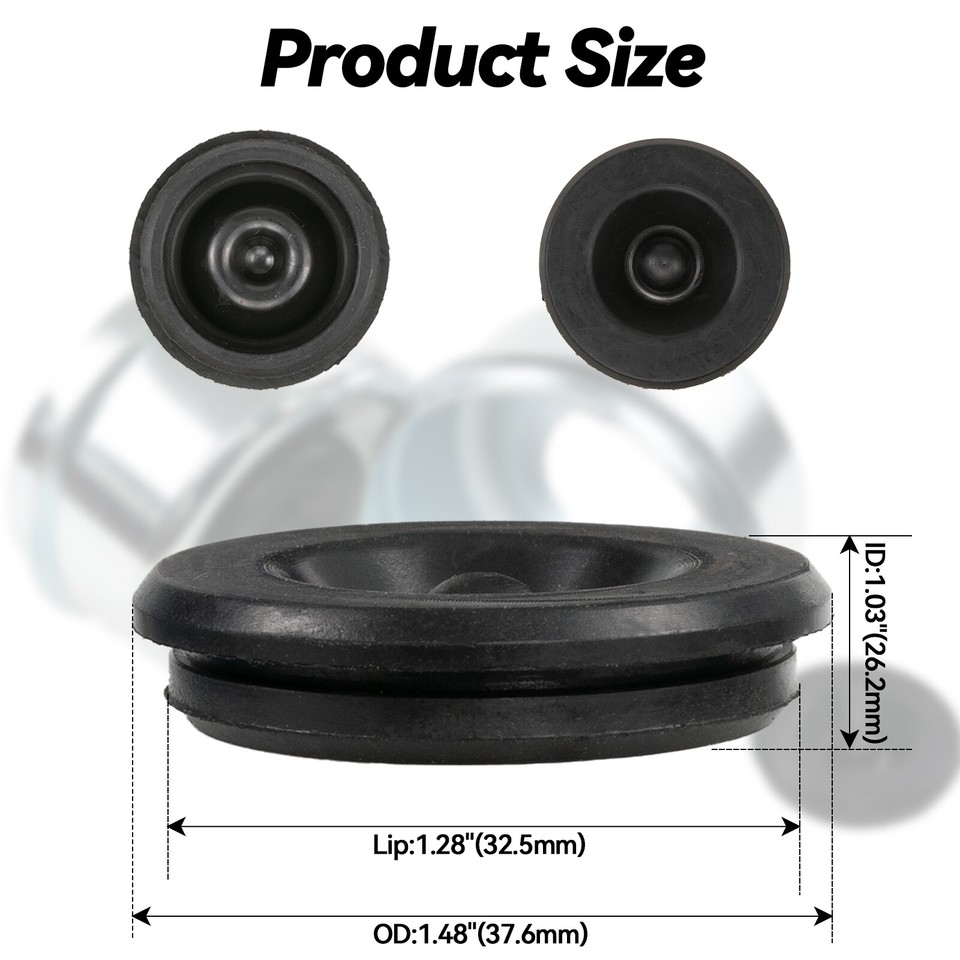 20Pcs 1.98" Dexter EZ Lube Rubber Plug Dust Cap Grease Cover Trailer ...