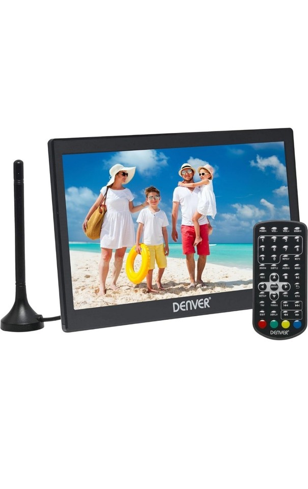Portable TV 10 Inch HDMI In Freeview 240 & 12v plus built in battery ...