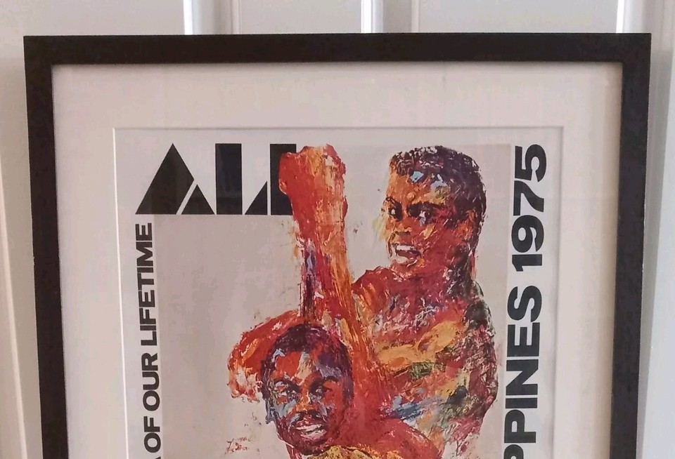 Original Boxing Poster Framed Muhammad Ali Joe Frazier Thrilla In ...