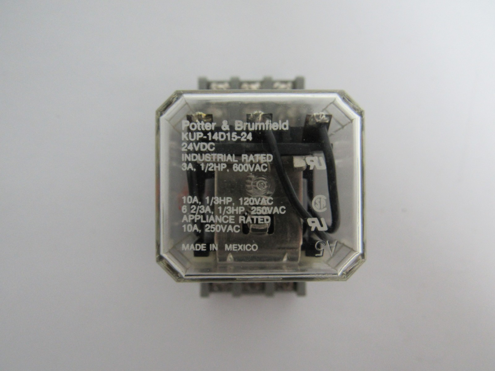 POTTER & BRUMFIELD KUP-14D15-24 RELAY W/BASE 27E893 | eBay