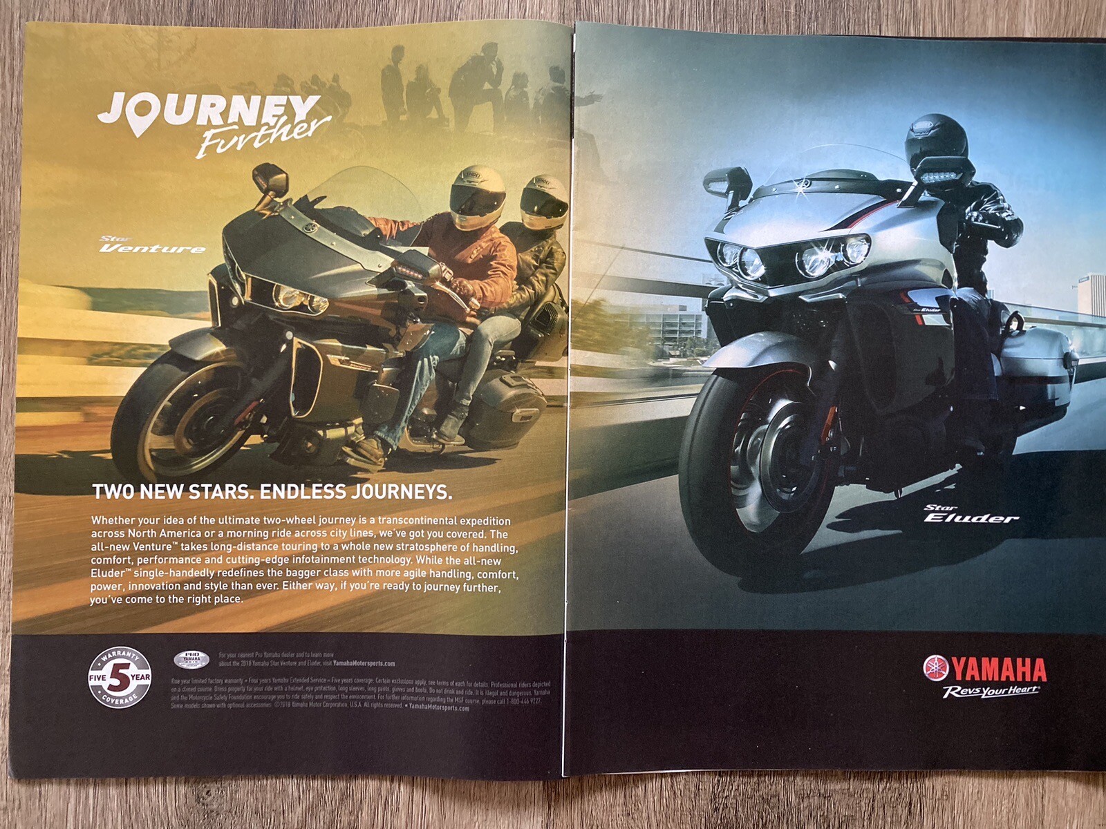 YAMAHA Star Eluder 2018 MOTORCYCLE PRINT AD MAGAZINE ADVERTISEMENT | eBay