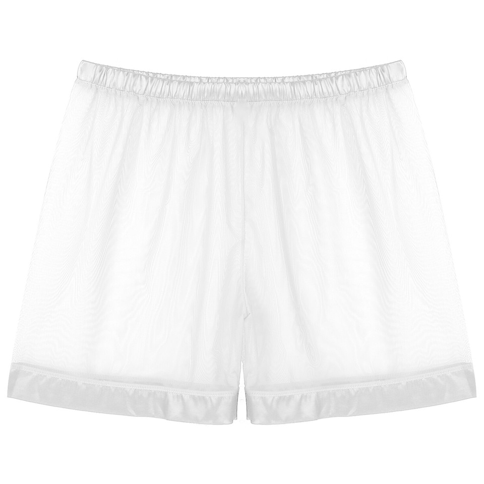 Men Mesh Sheer Shorts Loose Fit Boxer Short Underwear See-through Swim ...
