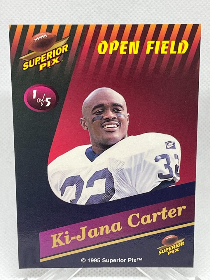 Ki-Jana Carter 1995 Superior Pix Open Field #1 Rookie Card | eBay