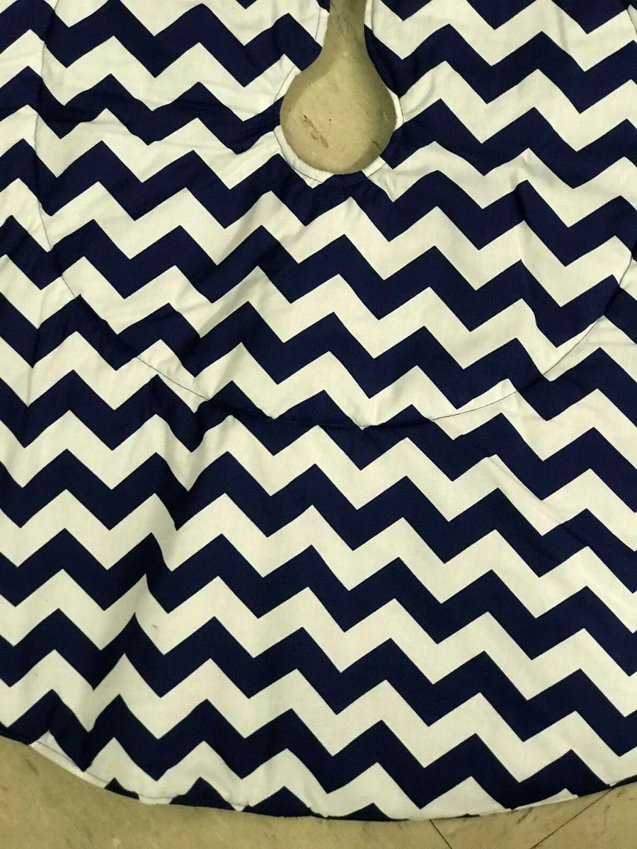 Royal Blue And Yellow Chevron