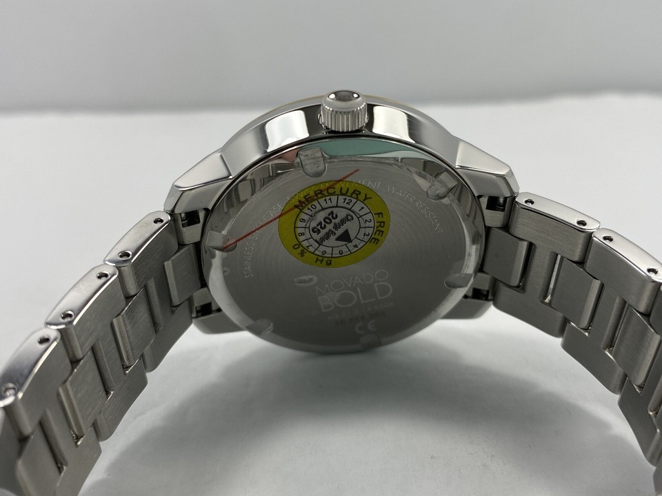 Movado Bold Verso SWISS Quartz Two Tone Stainless Steel Ladies Watch ...