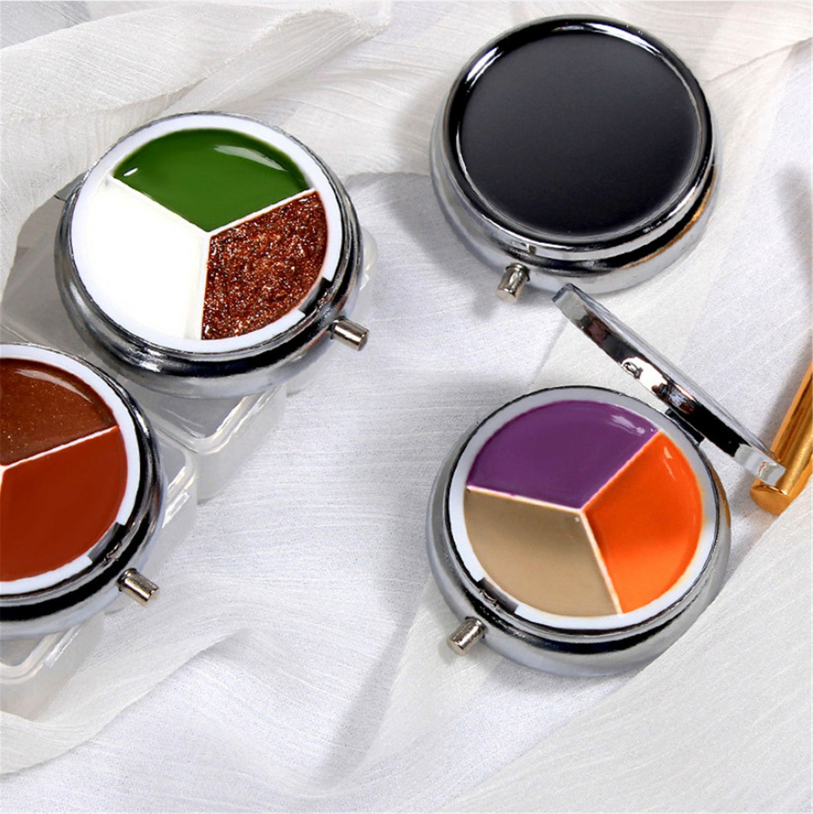 3Colors Pigmented Solid Polish UV Gel Solid Pudding Cream Gel Nail ...