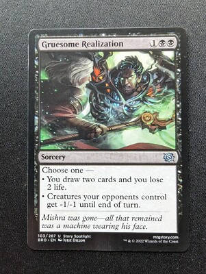 Magic the Gathering GRUESOME REALIZATION The Brothers' War #103 | eBay