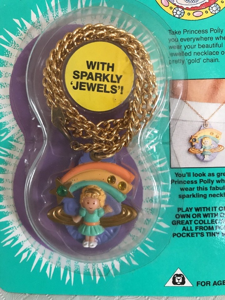 VINTAGE POLLY POCKET PRINCESS POLLY’S NECKLACE MOC 1992 NEW & SEALED | eBay