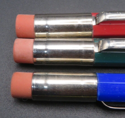 NEW Three (3) Classic SCRIPTO Mechanical Long Lead Pencils Red, Green ...