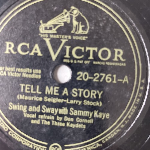 10" 78 RPM-Sammy Kaye-Tell Me a Story/I Wouldn't Be Surprised/RCA ...