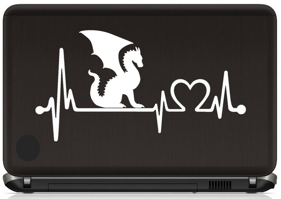 Wyvern Dragon Decal Sticker Heartbeat Medieval Dungeons Folklore Flying ...